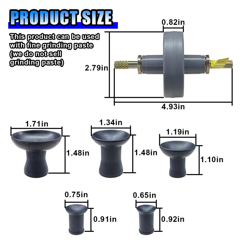 Universal Valve Lapping Tool Kit with 5 Suction Plates, Valve Grinding ...