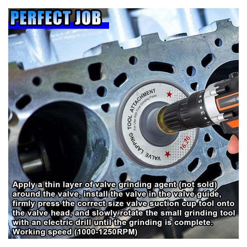 Universal Valve Lapping Tool Kit with 5 Suction Plates, Valve Grinding ...