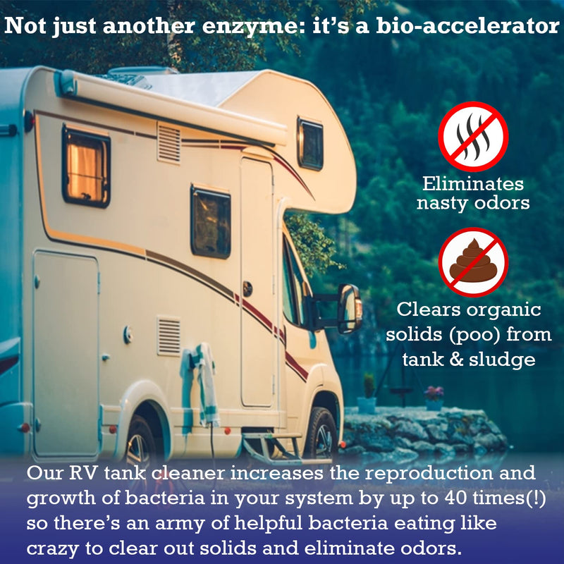 RV Black Water Tank Cleaner by Dr. Pooper, Clears Sludge, Waste, and O ...