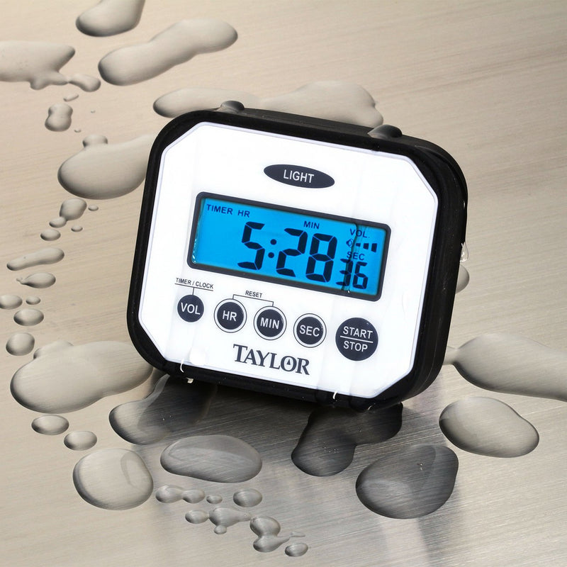 Taylor n' Drop Digital Timer with Volume Settings, One Size, White ...