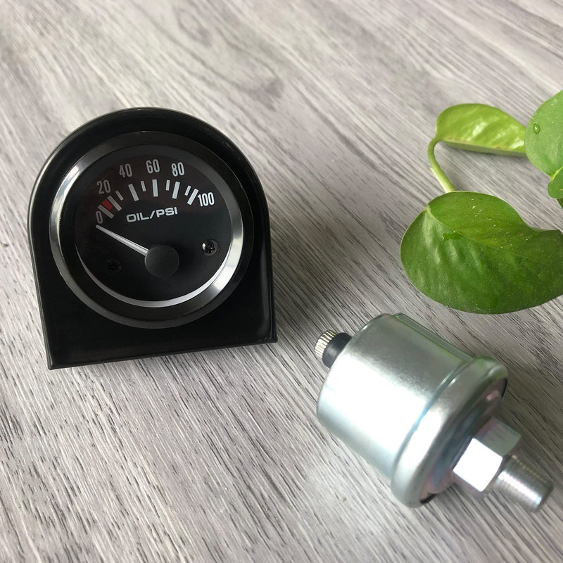 52mm 2 Inch Oil Pressure Gauge Meter Kit with Sensor Instrument Rack ...