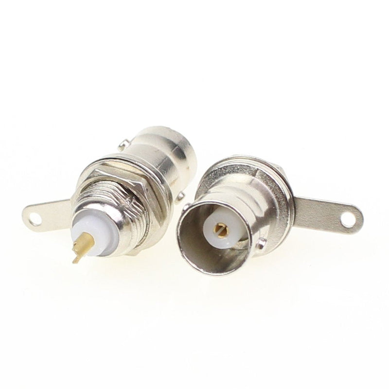 BNC Female Nut Bulkhead Panel Connector 20-Pack Solder RF Jack Adapter ...