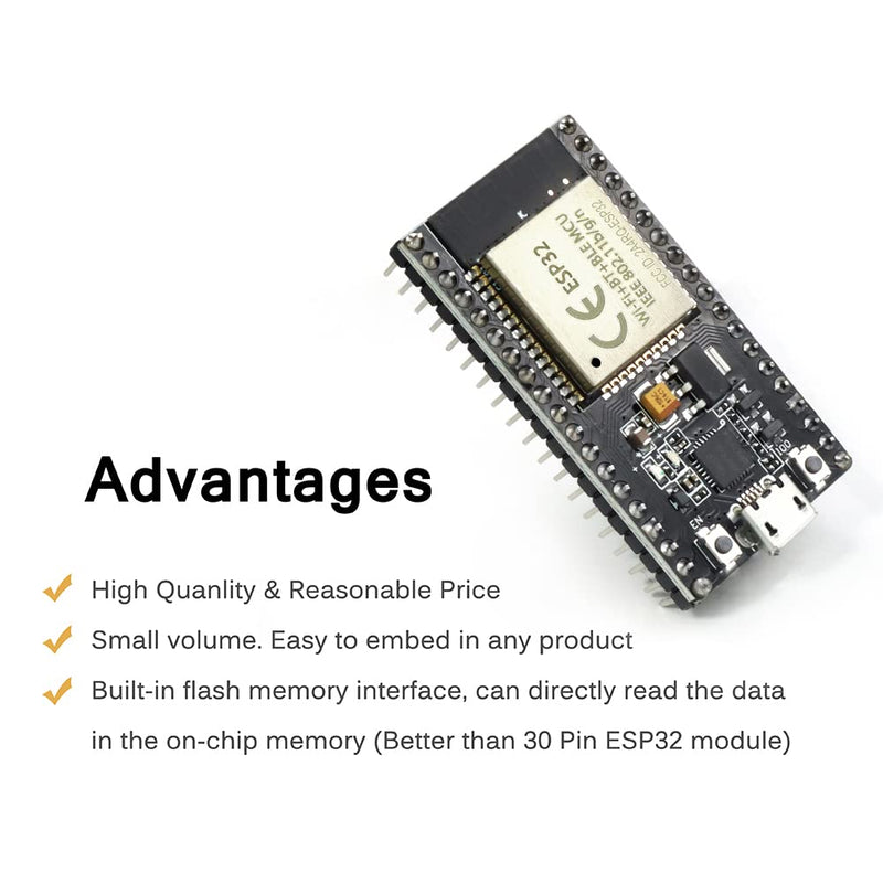 KeeYees ESP32S ESP32 Development Board 2.4 GHz Dual Core WLAN WiFi + B ...