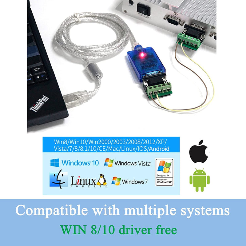 UTEK UT-890A 5ft 1-Port USB to RS-485/422 Serial Converter with ESD Pr– LeoForward Australia